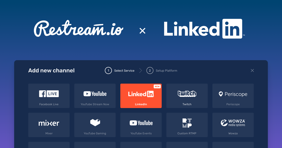 Restream Partners with Linkedin Live! – Restream Blog