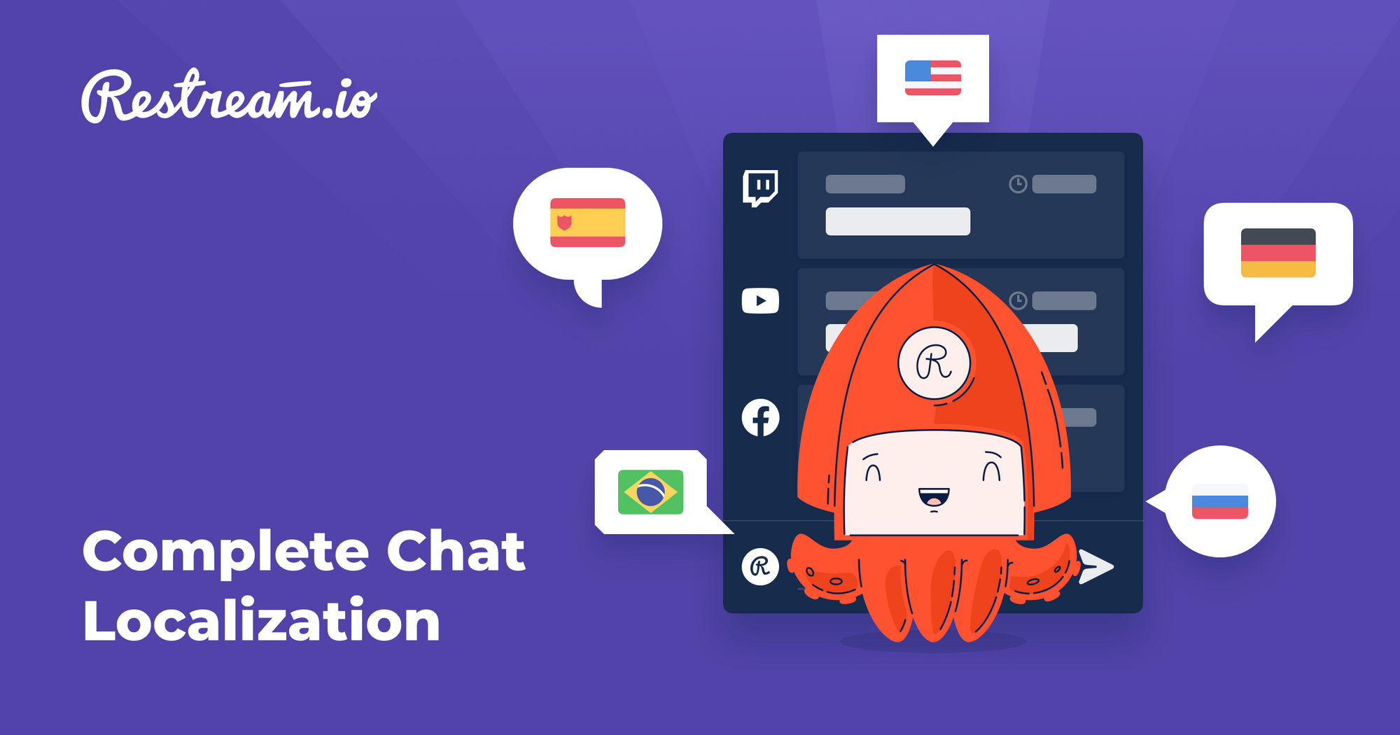 Restream Chat now supports five languages – Restream Blog