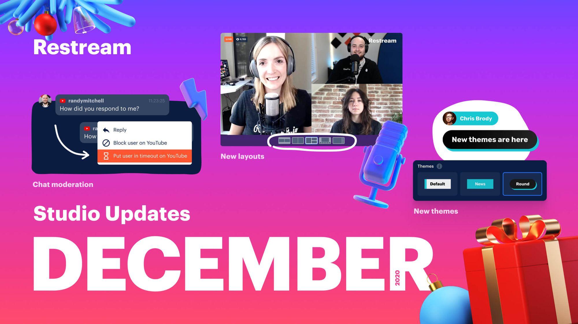 What's New in Restream Studio: December 2020 – Restream Studio