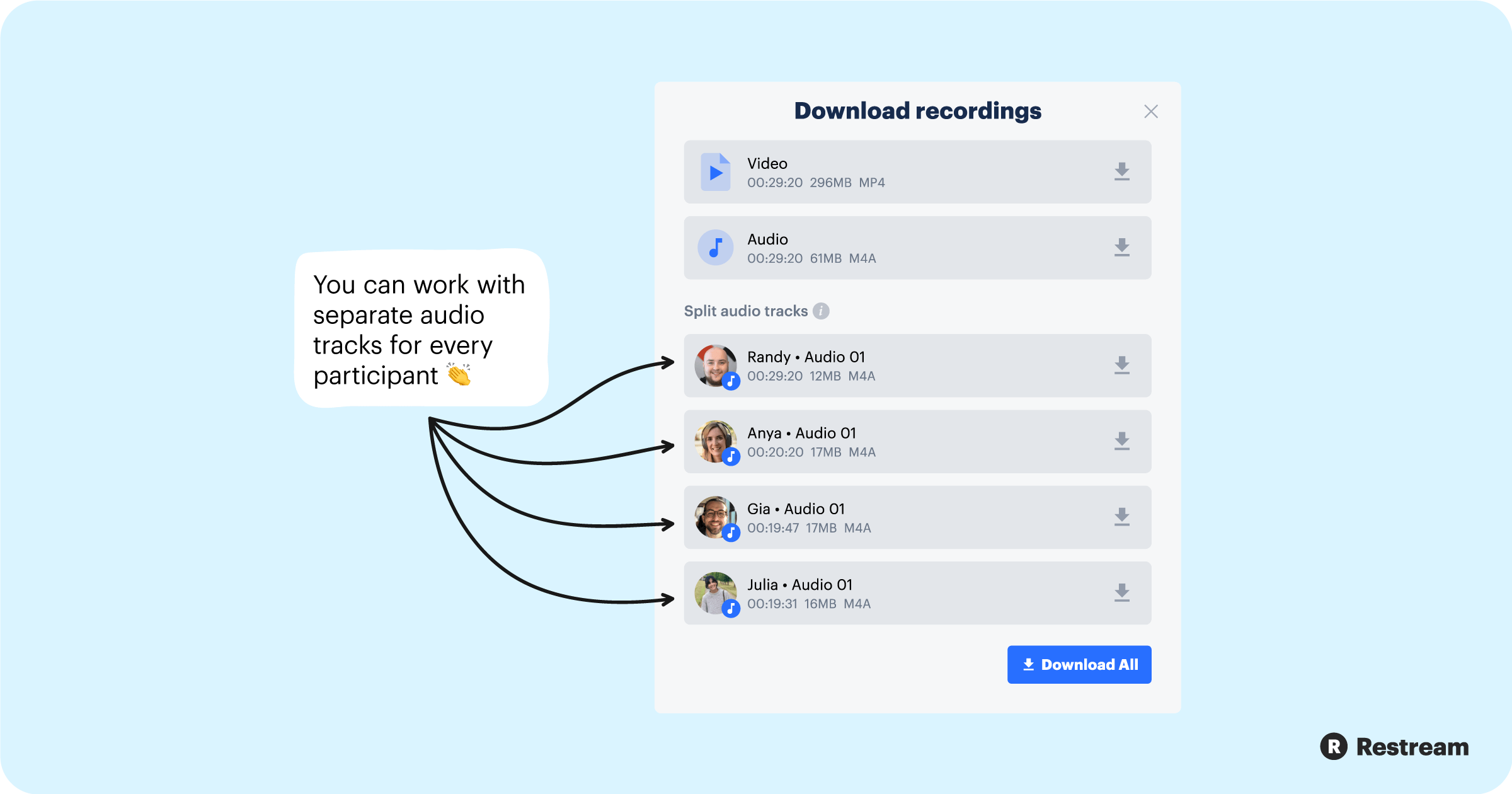 Split Track Recording in Restream Studio – Restream Blog