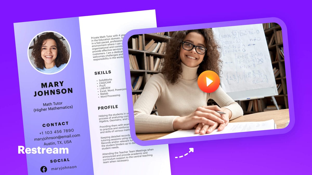 How to Make a Video Resume: Top Tips and Inspiration – Restream Blog