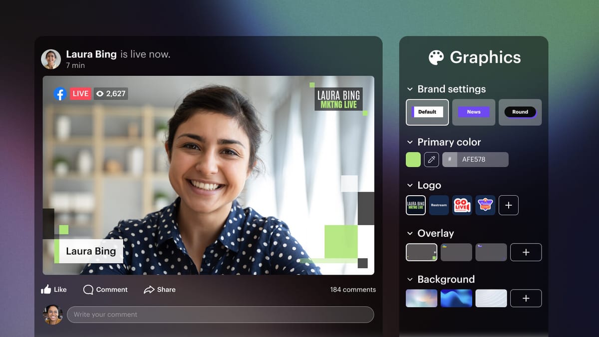 How to Add Overlays, Backgrounds and More to Facebook Live – Restream Blog