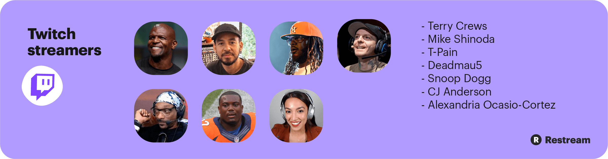 Celebrity Streamers to Watch on Twitch and Instagram – Restream Blog