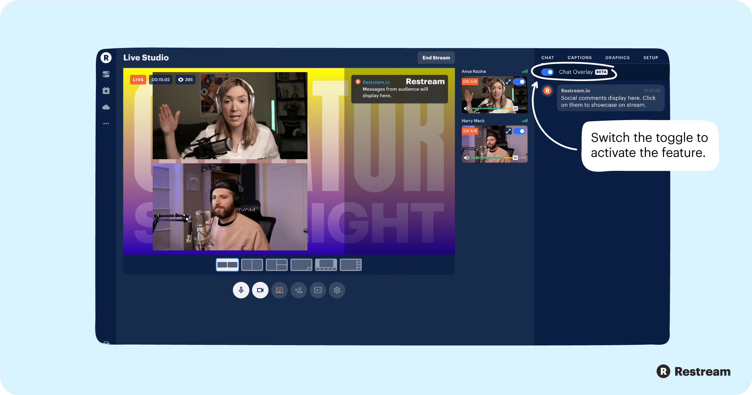 Chat Overlay in Restream Studio – Restream Blog