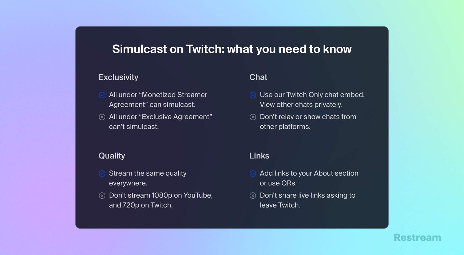 Twitch Multistreaming Rules Explained – Restream Blog