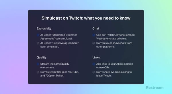 Twitch Multistreaming Rules Explained – Restream Blog